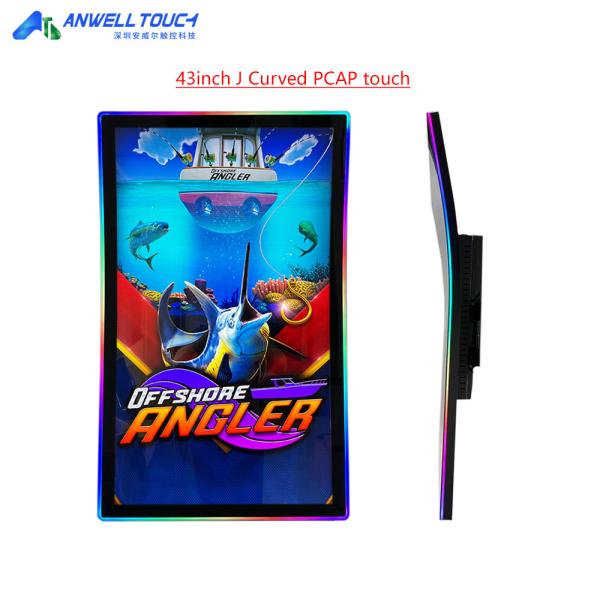 Quality J Shape Curved 144Hz Gaming PCAP 43'' Touch Screen Monitor For Games for sale