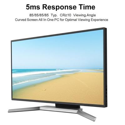China 5ms Response Time and 85/85/85/85 Typ. CR≥10 Viewing Angle Curved Screen All In One PC for Optimal Viewing Experience for sale
