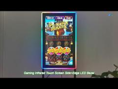 High Resolution 43inch Gaming Infrared 4k Touch Screen Side Edge LED Bezel