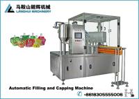China Vegetable Protein Drinks| Soy Milk Automatic Filling and Capping Machine For Doy-pack for sale