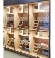 China Customized Multilayer Luxury Solid Wood Cat Villa Multifunction Durable for sale