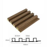 China Uv Resistant Wpc Facade Cladding Wpc Slatted Cladding For Outdoor for sale
