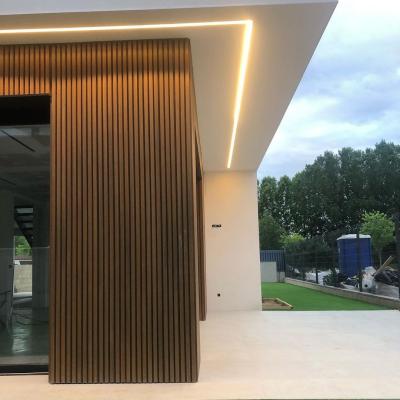 Cina Resistenza interna della putrefazione del pannello di parete della griglia moderna WPC 195mmx28mm in vendita