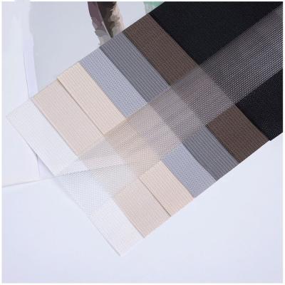 China CE Black Automatic Zebra Blinds Remote Control Day And Night Blackout Blinds for sale