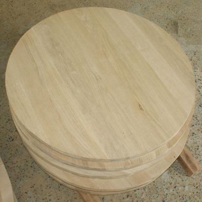 China Customized Paulownia Round Wooden Circle 8mm For Crafts Te koop