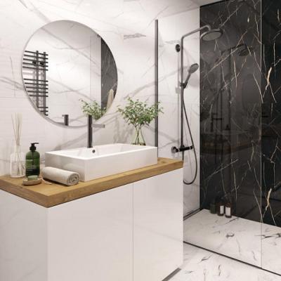 Cina Hot Sale Pvc Plastic Spc Wall Boards Interior Waterproof Marble Bathroom Wall Panel For Wet Rooms in vendita
