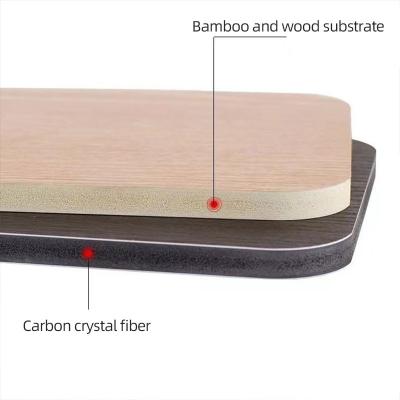 China Bamboe houtskool hout fineer wandpaneel WPC bloemenpatroon decoratief wandbord for sale