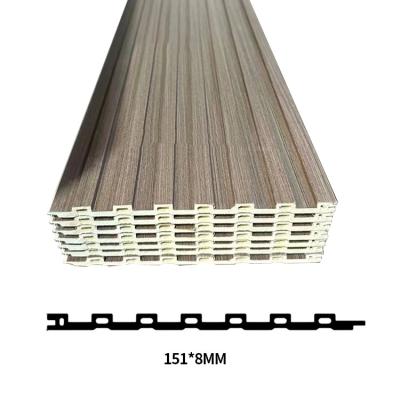 China Wood Substitute Fluted Panel Wpc Interior Wall Panel Key Attributes for sale