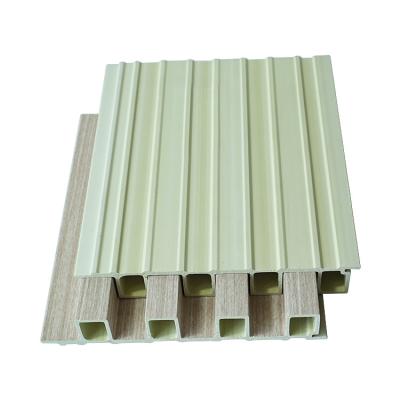 China Eco wpc board manufacturers indoor interior decoration wood plastic composite PVC Coating Cladding Fluted wpc wall panel for sale