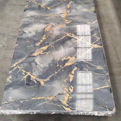 China UV Board PVC gelamineerd plaat 1220*2440mm Interieur decoratie Marmeren wandbedekkingspaneel Te koop