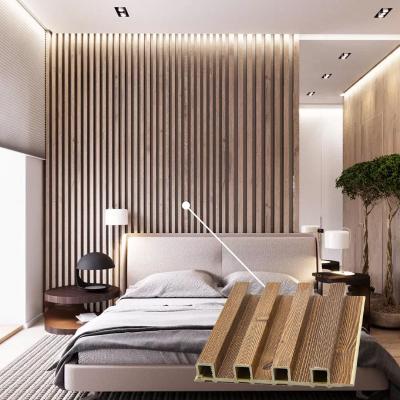 China Eco Friendly Fluted Wpc Wall Panel Indoor Use Wpc Wall Cladding Interior Decoration Alternative Wood for sale