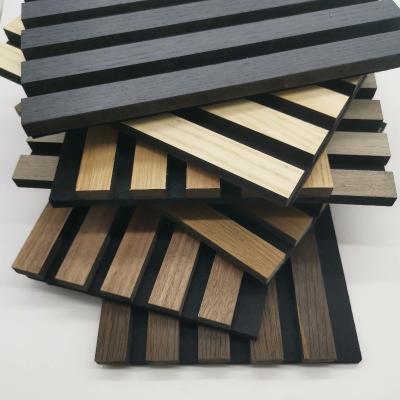 China FSC Certified wholesale felt sound insulation board soundproof wall panels wood acoustic panels grooved acoustic panel for sale