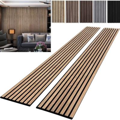 China FSC Certified wholesale felt sound insulation board soundproof wall panels wood acoustic panels grooved acoustic panel for sale