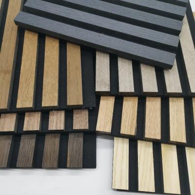 China FSC Certified wholesale felt sound insulation board soundproof wall panels wood acoustic panels grooved acoustic panel for sale