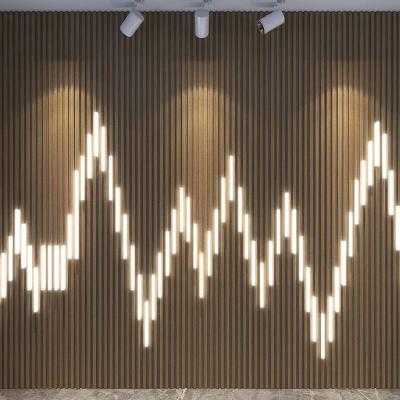China Nieuw ontwerp houten graan waterdicht WPC wandpanelen ontwerpen voor interieur decoratie Makkelijk te installeren Te koop
