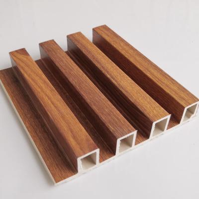 China Sample Block Decorative Wallboards Louver Wpc Fluted Panels Wood Plastic Pvc Wpc Wall Panels Interior for sale