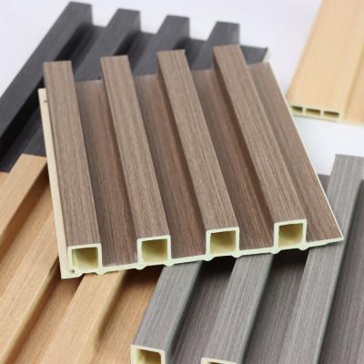 China High Quality Wooden Grain PVC Wpc Wall Panels Wall Decor Panel for Indoor Decoration for sale