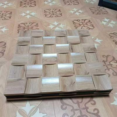 China 3D Wood Mosaic Acoustic Panels Soundproof Wall Panels for Home Studio Noise Reduction for sale