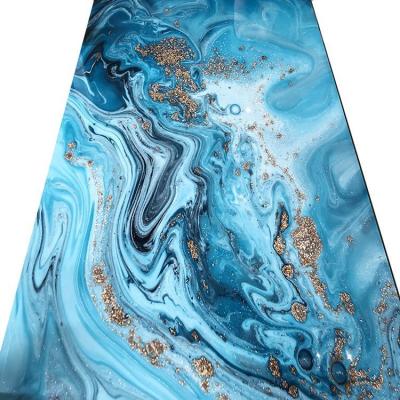 China Pvc Marble Alternative Board Uv Coating Lastic Marble Sheet for Wall Panel Floor Decoration for sale