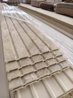 China WPC Wall Panel Interior Decorative 3D Wood Grain Solid Core Cladding Board Waterproof Fireproof Thermal Transfer for Home Hotel for sale