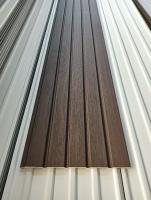 China WPC Wall Panel Interior Decorative 3D Wood Grain Solid Core Cladding Board Waterproof Fireproof Thermal Transfer for Home Hotel for sale