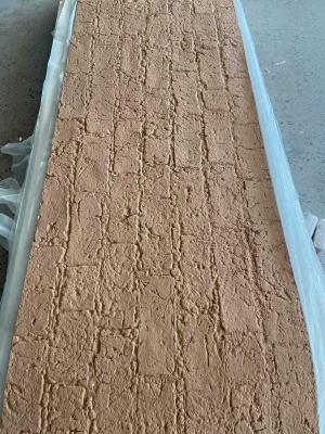 China Bendable Flexible Stone Panels 3D Travertine Faux Tile Modern Feature Wall Backsplash Fireplace Cladding Interior Decor for sale