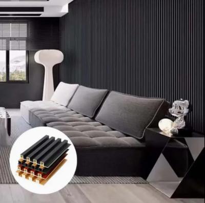 China Multi Style Indoor WPC Wall Panels Long Wood Plastic Composite Fluted Wall Covering for Interior Decoration for sale