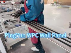 Inwendige wanddecoratie brandwerend gevlochten decoratie gepared wpc panel composiet pvc wandpaneel wpc wandpaneel