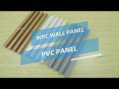 painel de revestimento à prova de fogo da parede de 170mm*20mm Wpc para o shopping