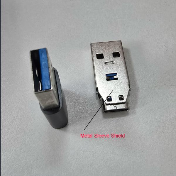Quality Female USB C To Male USB Adapter With Lanyard Design 10G Data Mini Adapter for sale