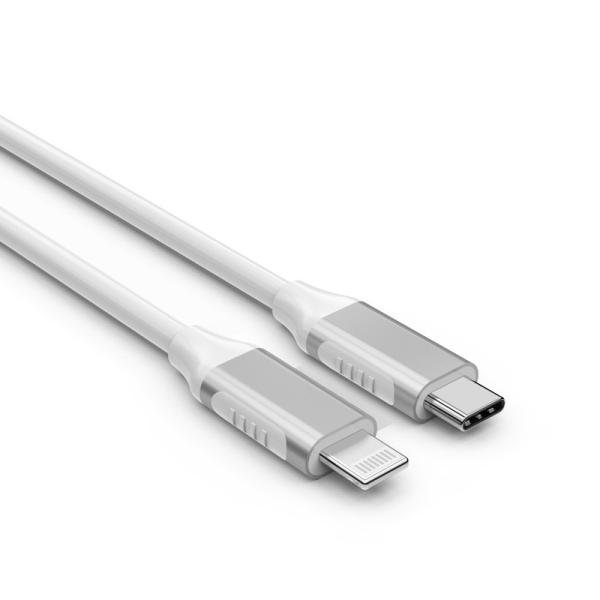 Quality Lightning To USB C 2M Charging Cable White MFI Certificated C94 Chip for sale