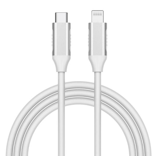 Quality Lightning To USB C 2M Charging Cable White MFI Certificated C94 Chip for sale