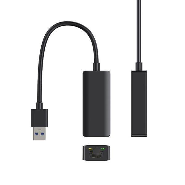 Quality USB3.0 Gigabit Ethernet Adapter At Compact Size New Plastic ABS White Color for sale