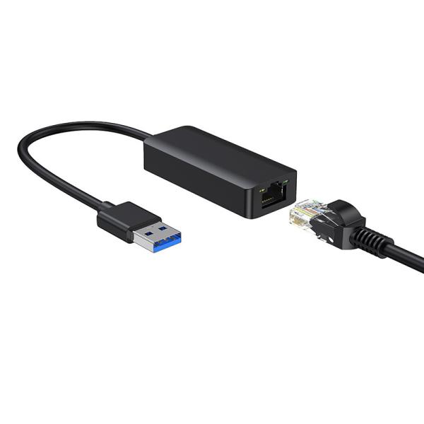 Quality USB3.0 Gigabit Ethernet Adapter At Compact Size New Plastic ABS White Color for sale