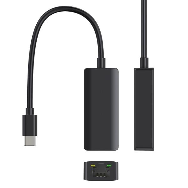 Quality USB C To Lan Gigabit Adapter For Phone Laptop Plastic ABS White Color for sale