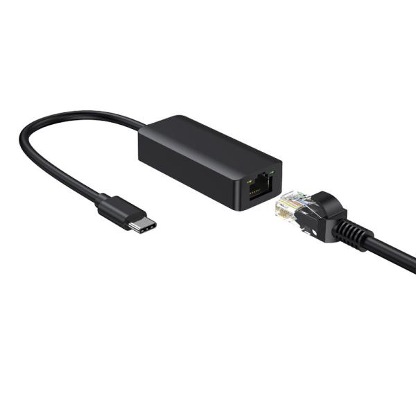 Quality USB C To Lan Gigabit Adapter For Phone Laptop Plastic ABS White Color for sale