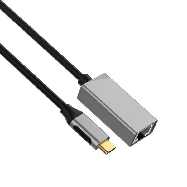 Quality USB C To Lan Gigabit Adapter For Phone Laptop Plastic ABS White Color for sale