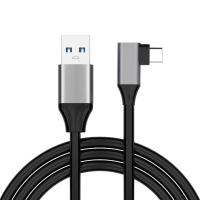 Quality 1M 2M 3M USB3.2 Gen1 Cable 90 Degree USB C Charging Cable To USB A Male To Male for sale