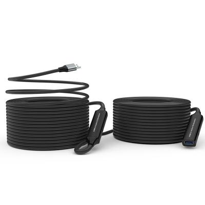 China 10 Meters USB 3.0 Active Extension Cable With Two Signal Booster for sale