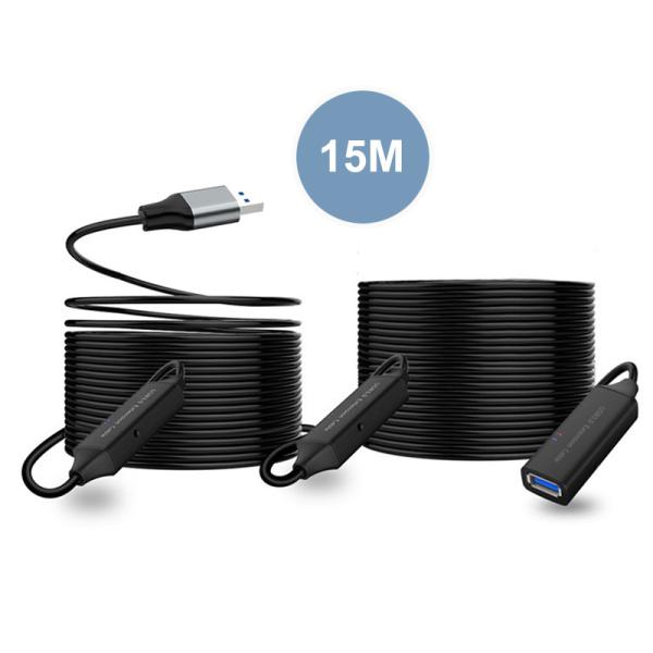 Quality High Speed 3A Active USB Repeater Cable With Signal Booster At Length 15 Meters for sale