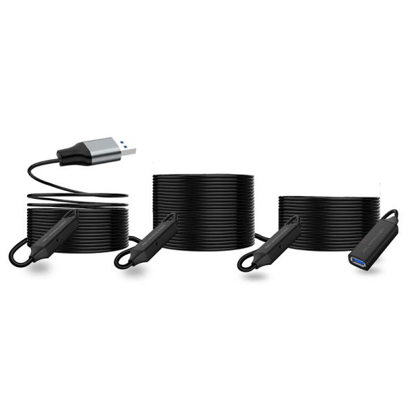 Quality Active USB 3.0 Repeater Cable With Four Signal Booster At Length 20 Meters for sale