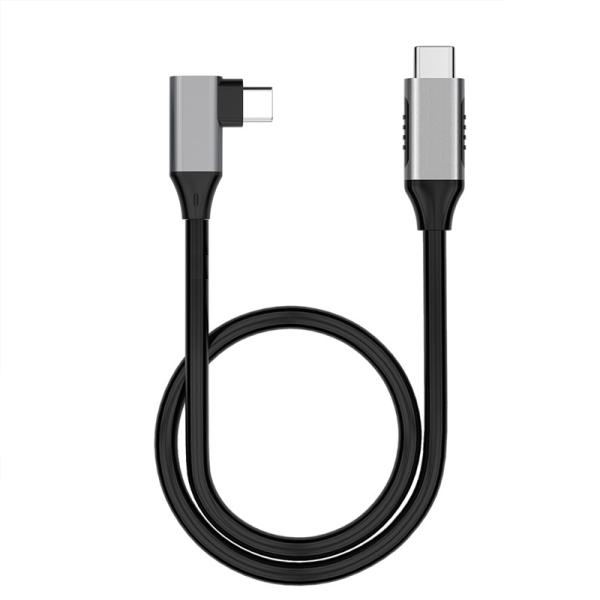 Quality 90 Degree USB3.2 Gen2 Cable Type C Male To Male Cable For IPhone Charging Video Extender for sale