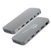 Quality USB 3.0 TYPE A And C Dual 4K Display Link 6050 Docking Station for sale