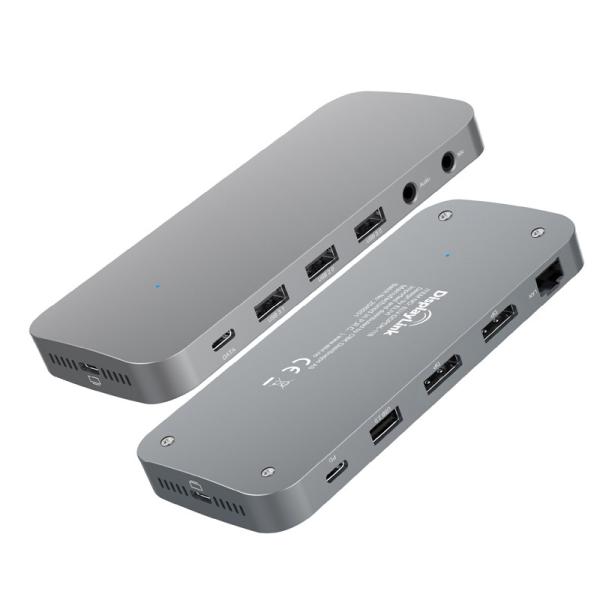 Quality USB 3.0 TYPE A And C Dual 4K Display Link 6050 Docking Station for sale