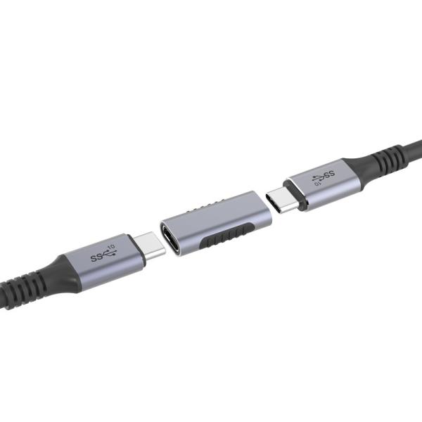 Quality 3.1 USB C Female To Female Extension Adapter Connector for sale