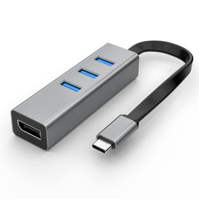 China Flexible USB C Cable Adding an Expansion USB A HUB And DP Monitor Connection for sale