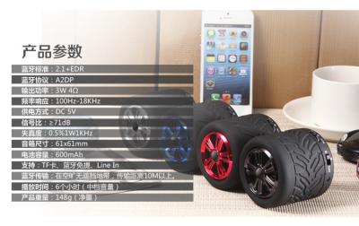 China Bluetooth Speaker, ABS,four color for sale