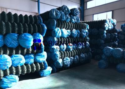 China Oil And Gas Station Chain Link Fencing Wire , Anti Climb Mesh Fencing Round Post for sale