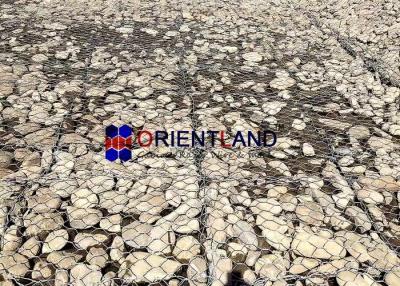 Cina Cesti metallici esagonali del gabbione della maglia torti doppio 60×80mm in vendita