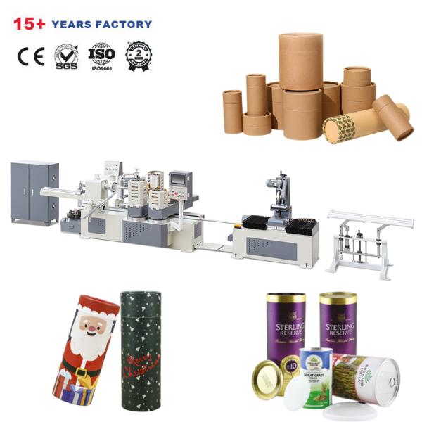 Quality Cost Effective Round Container Making Machine Eco Friendly Cardboard Tube Making Machine for Organic Product Packaging for sale